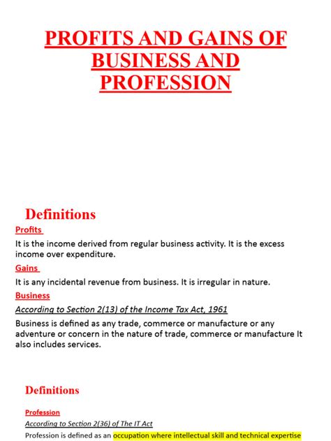 Module 1 Pgbp Pdf Expense Tax Deduction