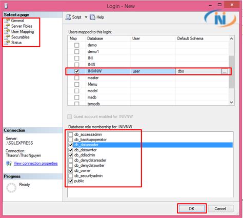 Hướng Dẫn Tạo Database Và User Kết Nối Cơ Sở Dữ Liêu Sql Server Lập Trình