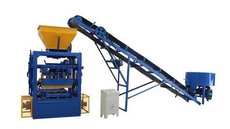 QT4 24 Semi Automatic Cement Hollow Interlocking Block Molding Machine