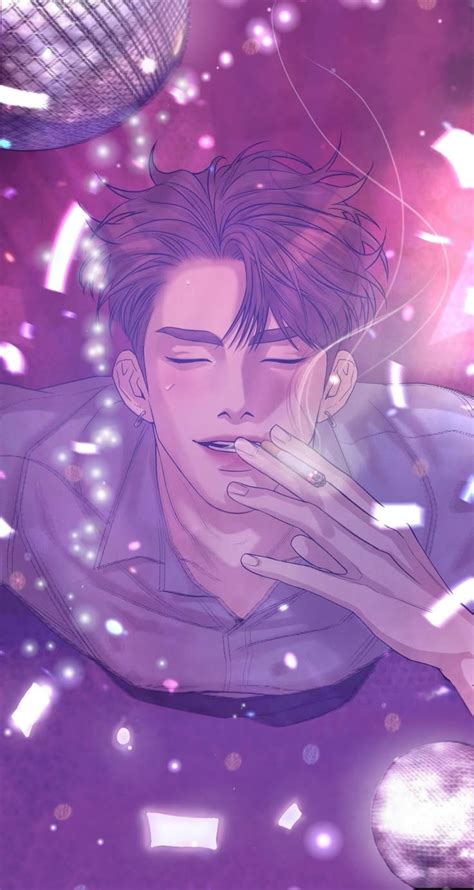 An Anime Character Holding His Hand To His Face