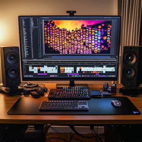 A Computer Monitor With A Picture Of A Map On The Screen Premium Ai Generated Image