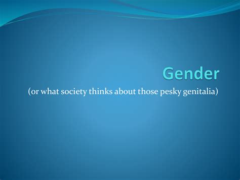 Chapter 7 Gender