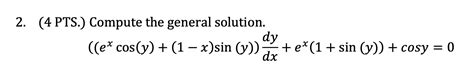 solved 2 4 pts compute the general solution