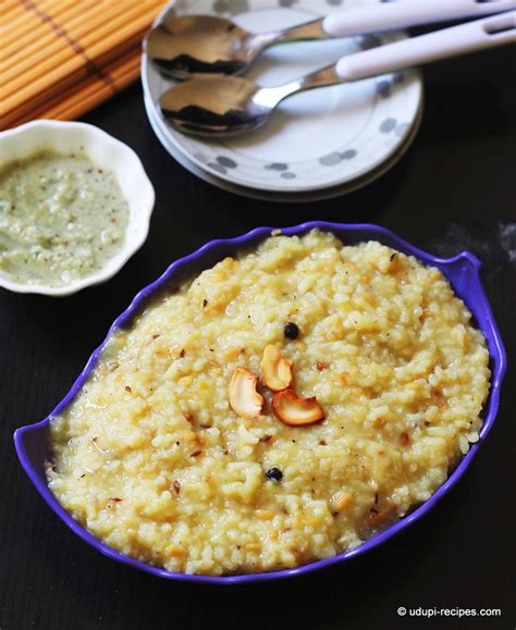 Khara Pongal Recipe Kannadiga Style Udupi Recipes