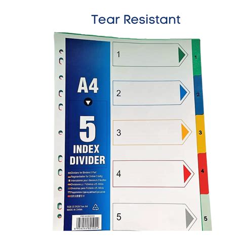 Positivity 10 Or 5 Tabs Index File Divider With Table Of Contents A4 Size And Universal Holes Positivity 10 Or 5 Tabs Index File Divider With Table Of Contents A4 Size And Universal Holes