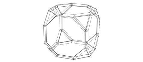 Stl File Wireframe Shape Truncated Cube 🎨・3d Printing Template To