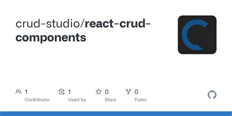 GitHub Crud Studio React Crud Components