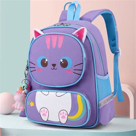 Школьный рюкзак, портфель 1-3 класс для девочек с Котиком ...