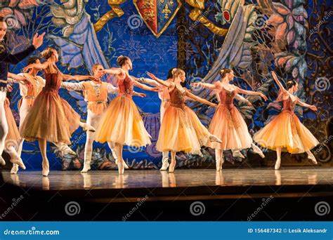 Odessa Ukraine July22 2019 Ballet Classical Ballet On Stage Of