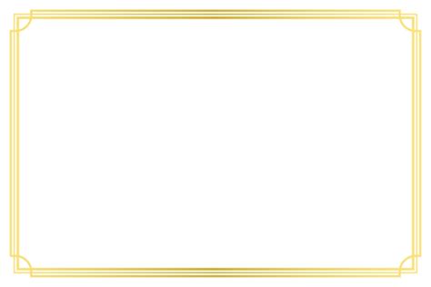 Elegant Certificate Border In Gold And Black Color Certificate