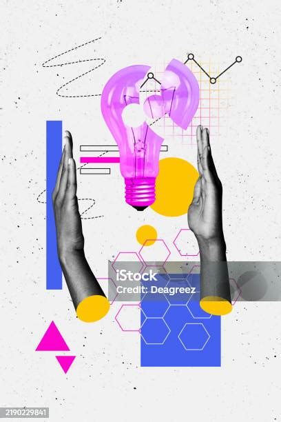 3d 콜라주 트렌드 삽화 복합 스케치 포스터 수화 손 신체 언어 손가락 몸짓 생각 램프 퍼즐 창조적 인 도전 퍼즐 퍼즐 0명에 대한 스톡 사진 및 기타 이미지 Istock