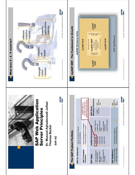 Sap Web Application Server Principles Guest Talk