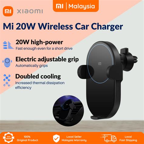 Xiaomi Mi W W Wireless Car Charger Shopee Malaysia