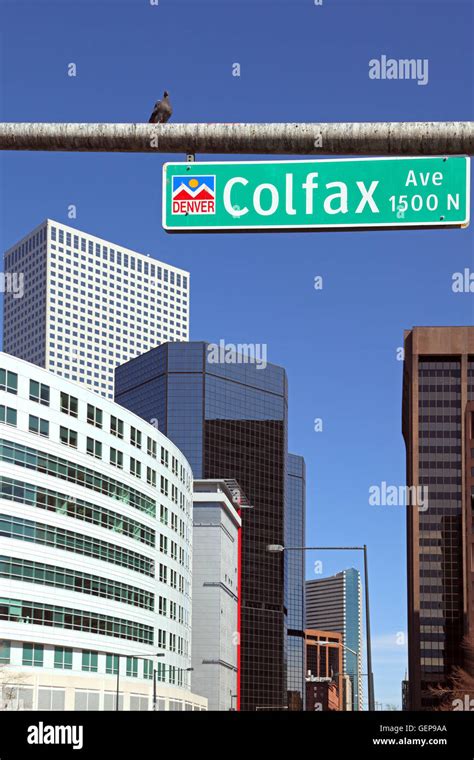 Colfax Avenue In Downtown Denver Denver Stock Photo Alamy