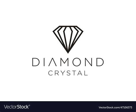 Beauty Diamond Crystal Framework Glass Royalty Free Vector