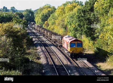 Gbrf Class 66 Diesel Locomotive No 66783 In Biffa Livery Pulling A