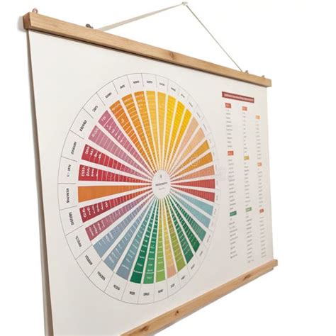 Sunburst Chart Isolated On White Background Stock Illustration