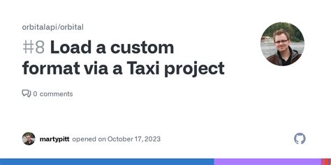 Load A Custom Format Via A Taxi Project · Issue 8 · Orbitalapiorbital