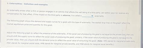 Solved Externalities ﻿definition And Examplesan