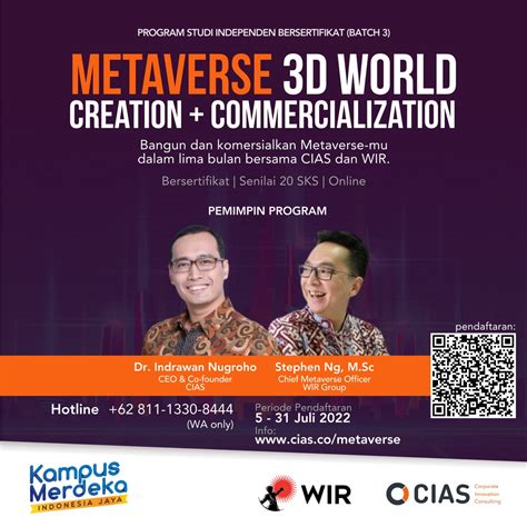 Studi Independen Bersertifikat Kampus Merdeka BELAJAR BIKIN METAVERSE YUK