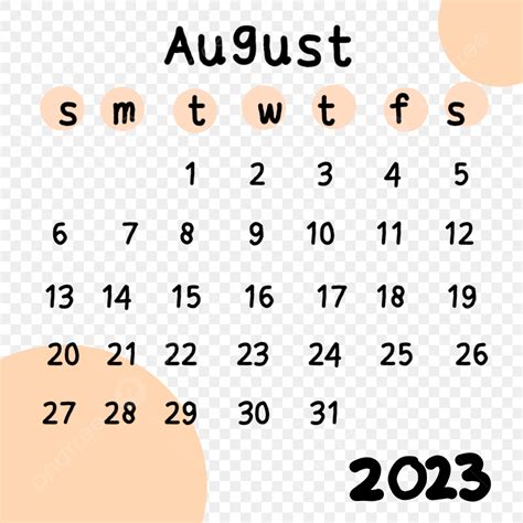 Calendário Agosto De 2023 Paisagem
