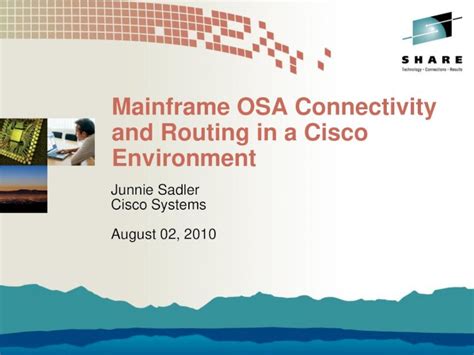 Pdf Mainframe Osa Connectivity And Routing In A Cisco Environment
