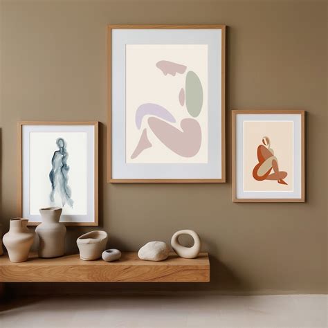 Whispered Silhouettes Bundle Of 3 Figurative Art Prints Hakyarts