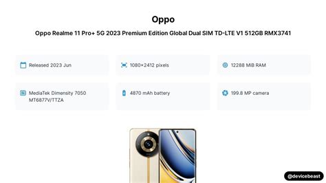 Oppo Realme 11 Pro 5G 2023 Premium Edition Global Dual SIM TD LTE V1