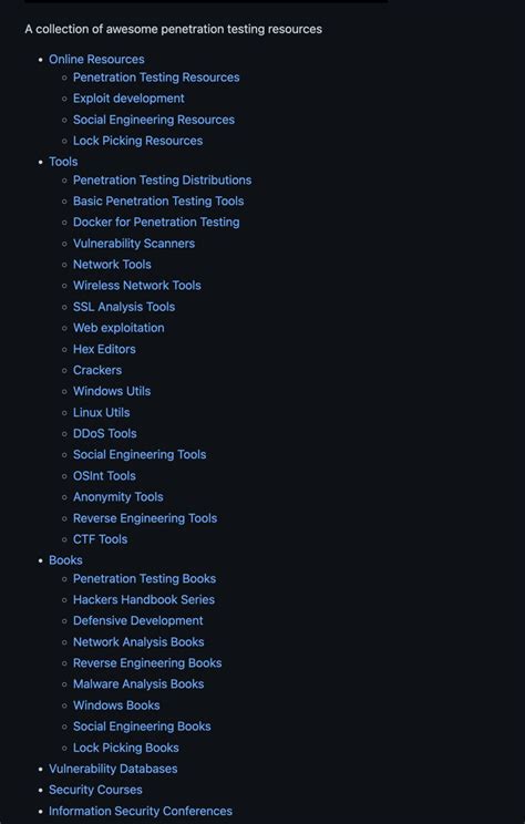 Burcu Yarar On Linkedin Penetrationtesting Github Pentest Pentesting Collection Bugbounty