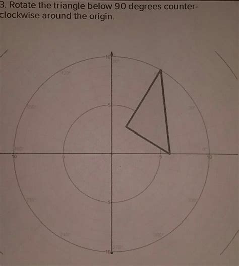 solved rotate the triangle below 90 degrees