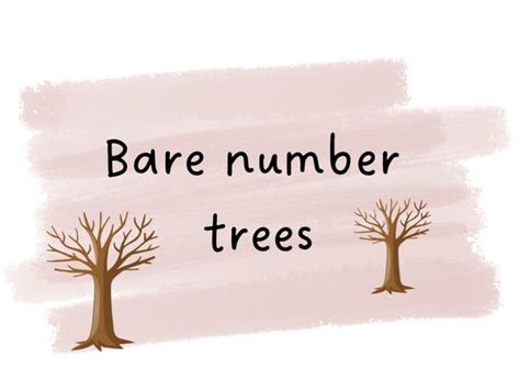 Bare Number Trees Teaching Resources