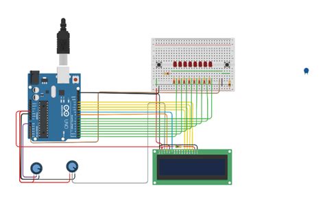 Circuit Design Jogo Ping Pong Tinkercad