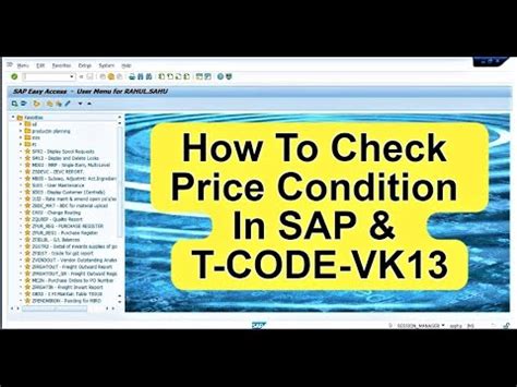 How To Check Price Condition In SAP How To Check Per Price Rate In