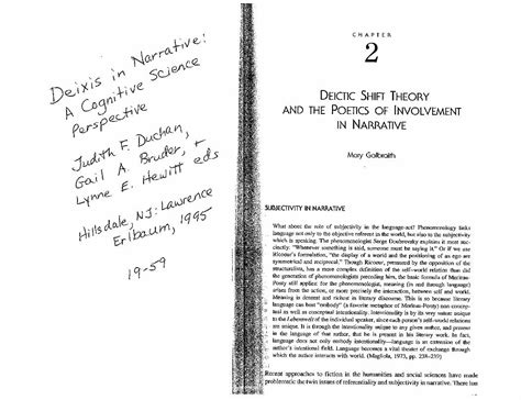 Pdf Deictic Shift Theory Dokumentips