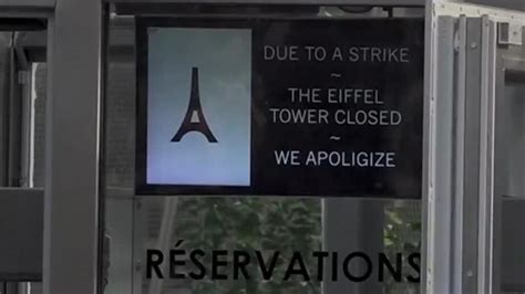 Huelga en la Torre Eiffel obligó a cerrar el monumento en el centenario