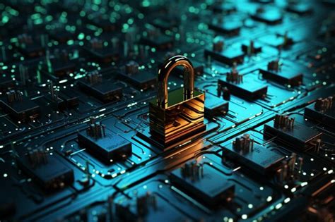 Digital Fortress Cybersecurity Concept With User Privacy Encryption And Security Premium Ai