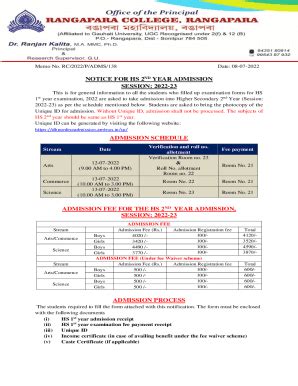 Fillable Online Notice For 2nd Year SEM III Students Regarding Exam