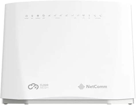 Netcomm Nf20mesh Gigabit Ethernet Dual Band 2 4 Ghz 5 Ghz Wireless Modem Router White