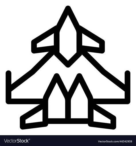 Fighter Aircraft Powered By Jet Engines Royalty Free Vector