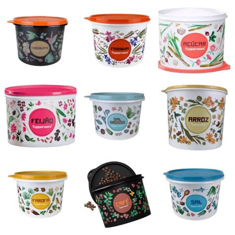 Tupperware Caixa Armazenagem Linha Floral Diversas Shopee Brasil