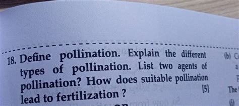 18 Define Pollination Explain The Different Types Of Pollination List