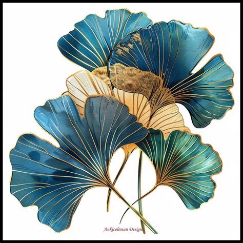 Ginkgo Leaf 7 Counted Cross Stitch Patterns Printable Chart PDF