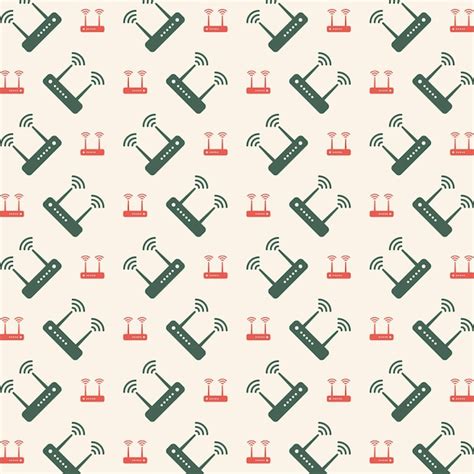 Premium Vector Router Icon Trendy Multicolor Repeating Pattern Vector Illustration Beautiful