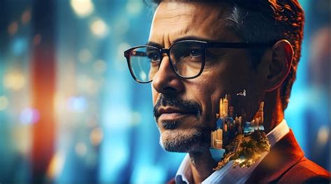 Premium Photo Business Man Exposure With Business Background