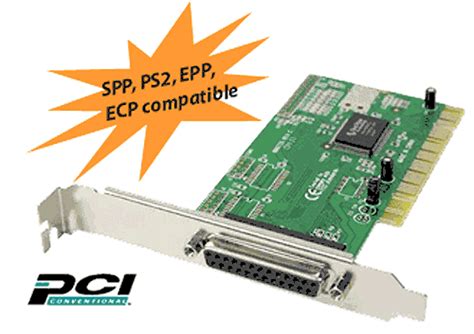 high speed parallel port pci printer i o card