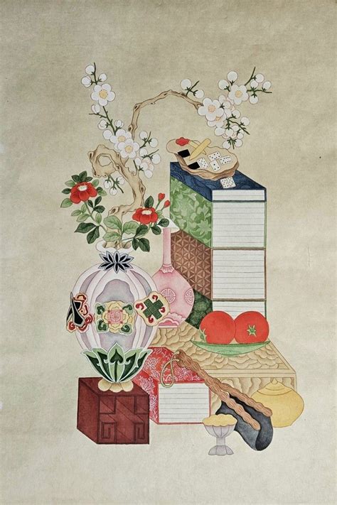 그림에 있는 김수경님의 핀 민화 한국의 미술 동양화