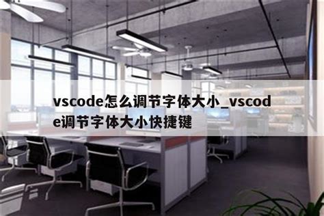 Vscode怎么调节字体大小vscode调节字体大小快捷键 陕西卓智工作室