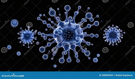 Viral Infection A Close Up Look At The Microscopic Battleground Stock Illustration