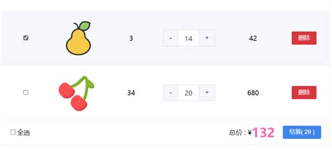 Vue实现购物车页面给一个vue购物车页面 Csdn博客