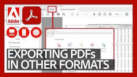 Exporting PDF To Other Formats Acrobat DC For Educators YouTube